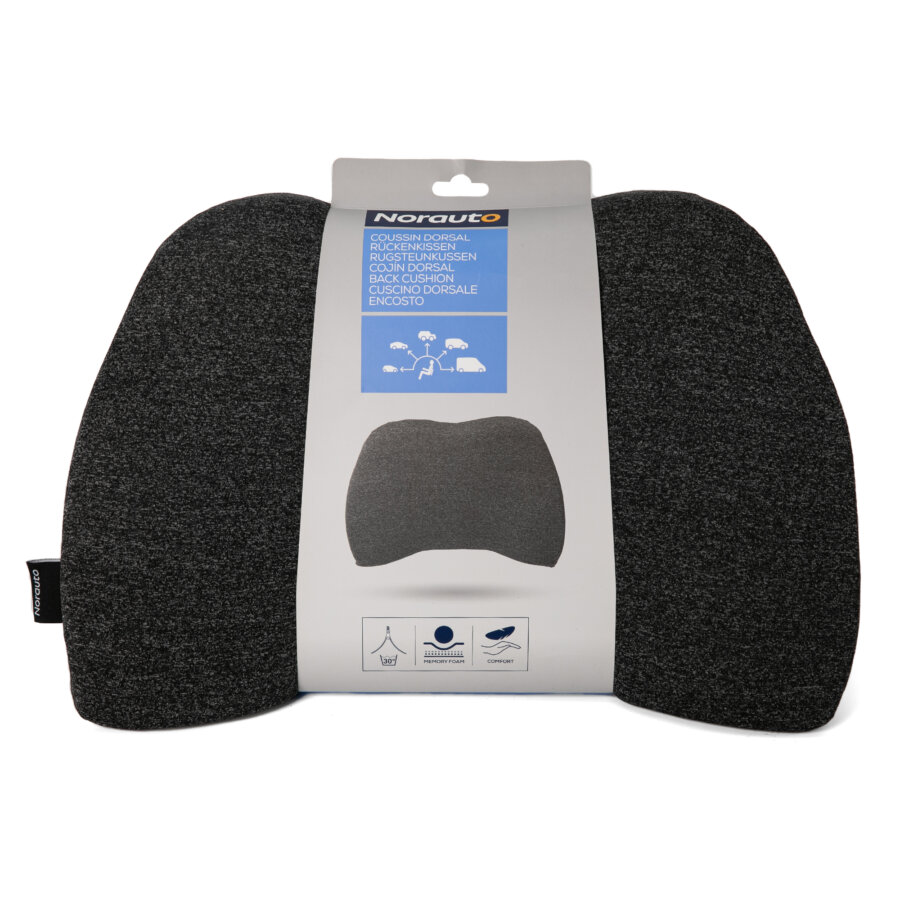 Cuscino lombare auto in memory foam NORAUTO grigio scuro : Norauto.it