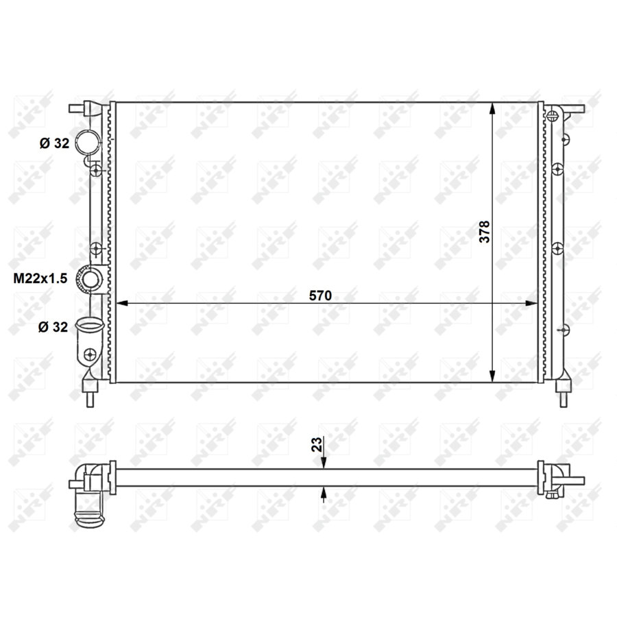 Radiatore NRF 58852 : Norauto.it