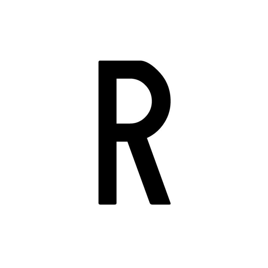 Lettera adesiva R 4R nera : Norauto.it